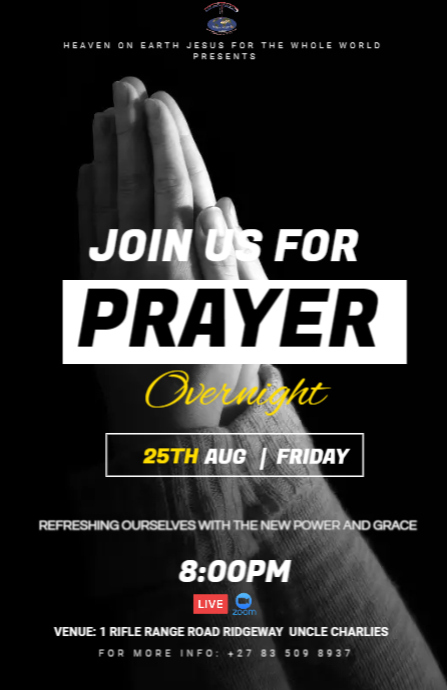 CHURCH NIGHT POSTER TEMPLATE | PosterMyWall