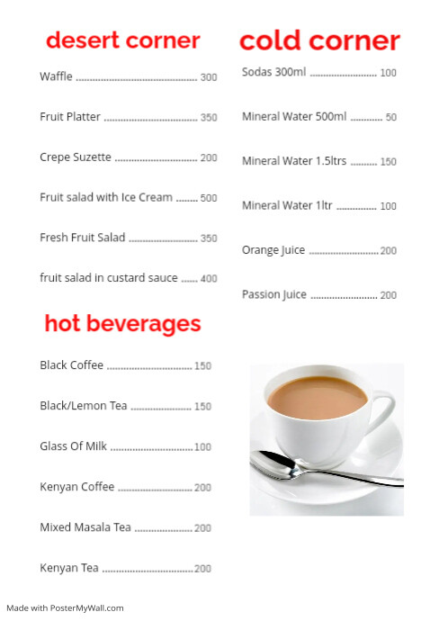 Copy of FOOD MENU A1 TEMPLATE.C (4) | PosterMyWall