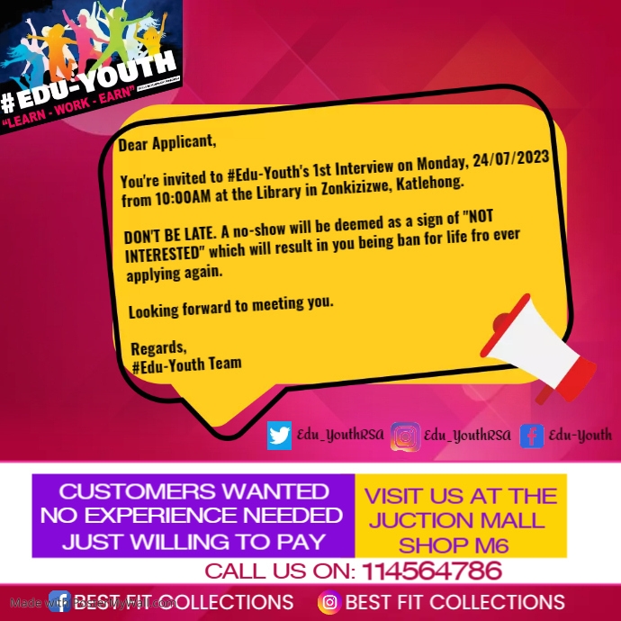 Copy of 1st Interview - Invitation (ZKW) | PosterMyWall