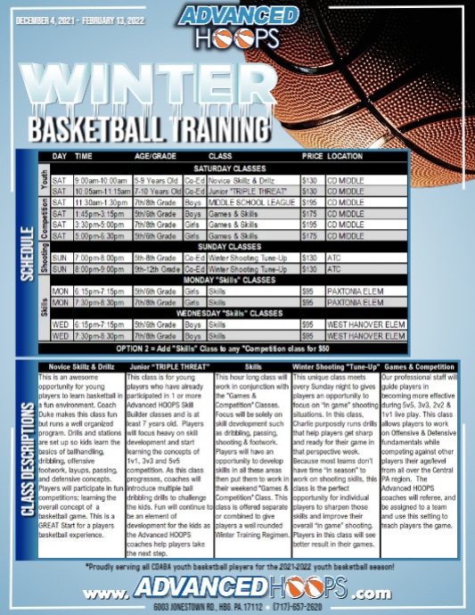 Copy of Copy of 2021 Winter Basketball Training | PosterMyWall