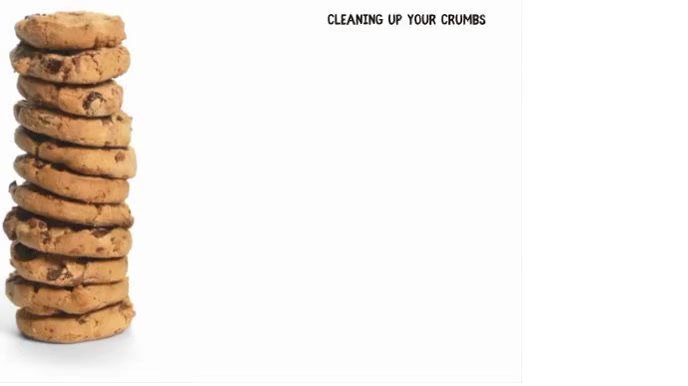 Cleaning up your crumbs | PosterMyWall