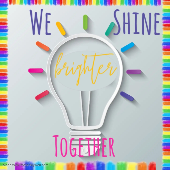 Copy of Light bulb with word idea design | PosterMyWall