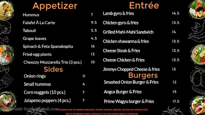 Copy of Simple Menu Template | PosterMyWall