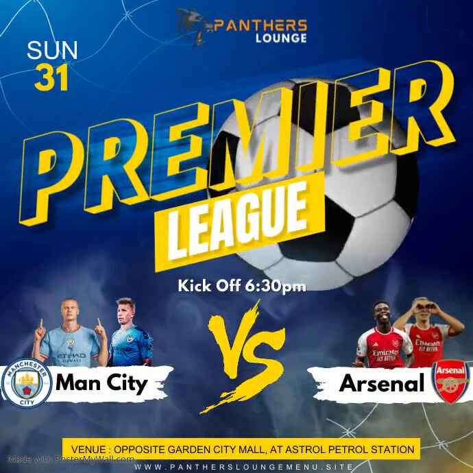 Copy of Sunday Big game at Panthers Lounge | PosterMyWall