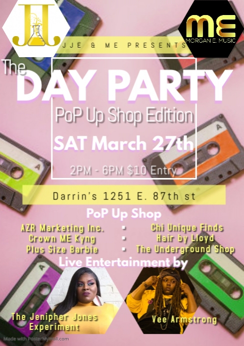 Day Party PoP Up Shop | PosterMyWall