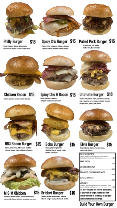 Copy of Digital Grill Burger Bar Menu Template | PosterMyWall