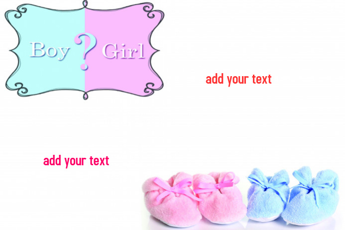 Gender Reveal Template | PosterMyWall