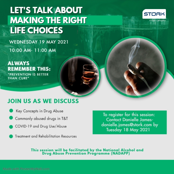 Copy of Let's Talk About Substance Abuse & Addiction | PosterMyWall