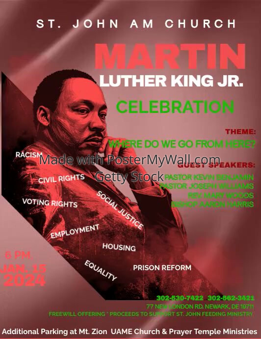 Martin Luther King Church Event Video Invite (2) | PosterMyWall