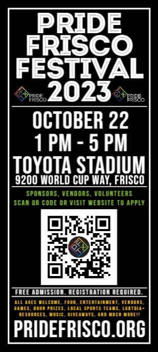 Copy of PF-Pride Festival 2023 - Dallas Voice Half Page | PosterMyWall