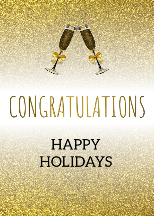 CONGRATULATIONS card TEMPLATE | PosterMyWall