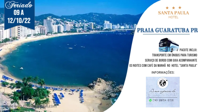 Cópia de Holiday Staycation Promo Poster | PosterMyWall