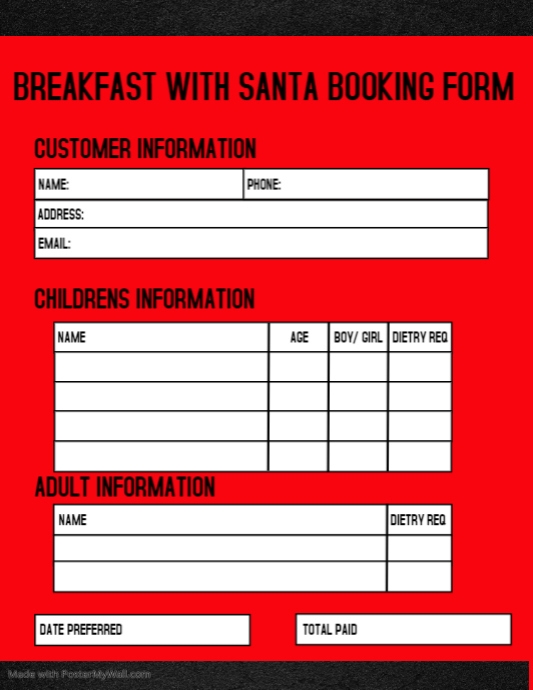 Copy of business order form template | PosterMyWall