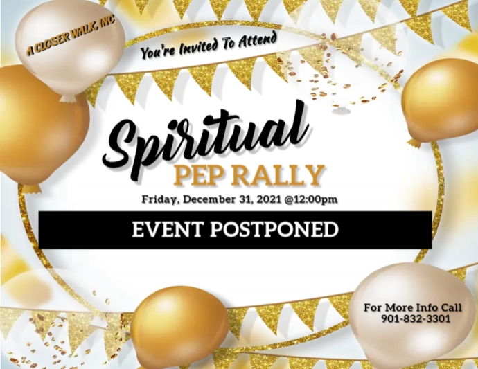 SPIRITUAL PEP RALLY | PosterMyWall