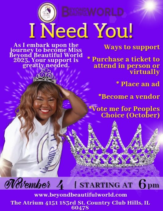 Copy of Pageant Contest Flyer | PosterMyWall