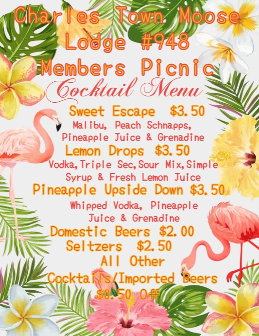 summer menu ,event, summer, party | PosterMyWall