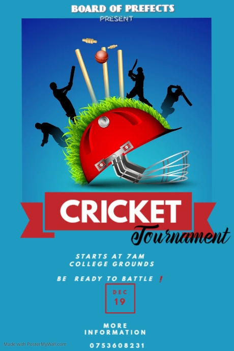 Cricket flyer Template | PosterMyWall
