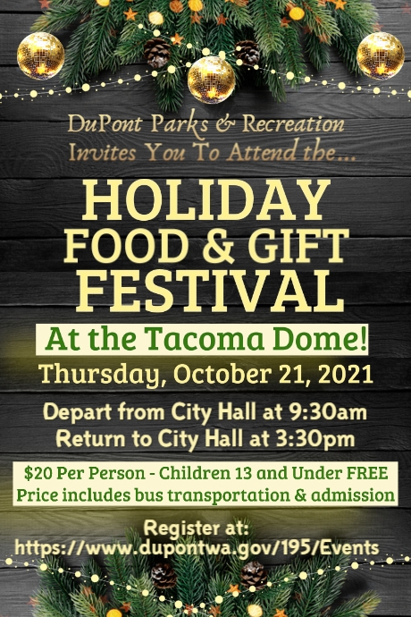 Holiday Food and Gift Festival | PosterMyWall