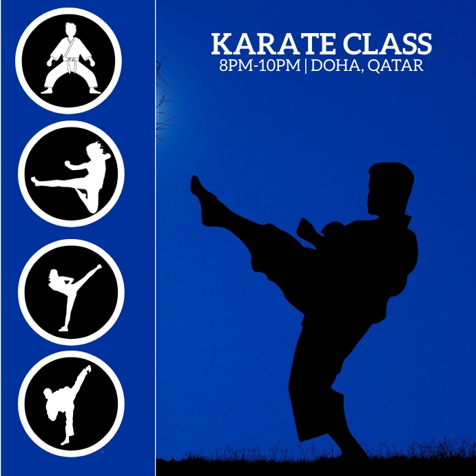 82 KARATE Template | PosterMyWall