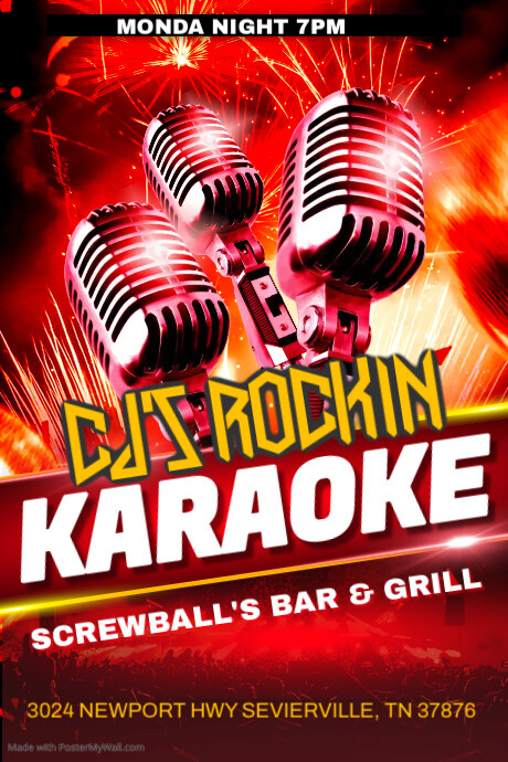 Copy of karaoke music party | PosterMyWall