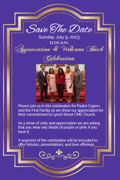 Save the Date Pastor | PosterMyWall