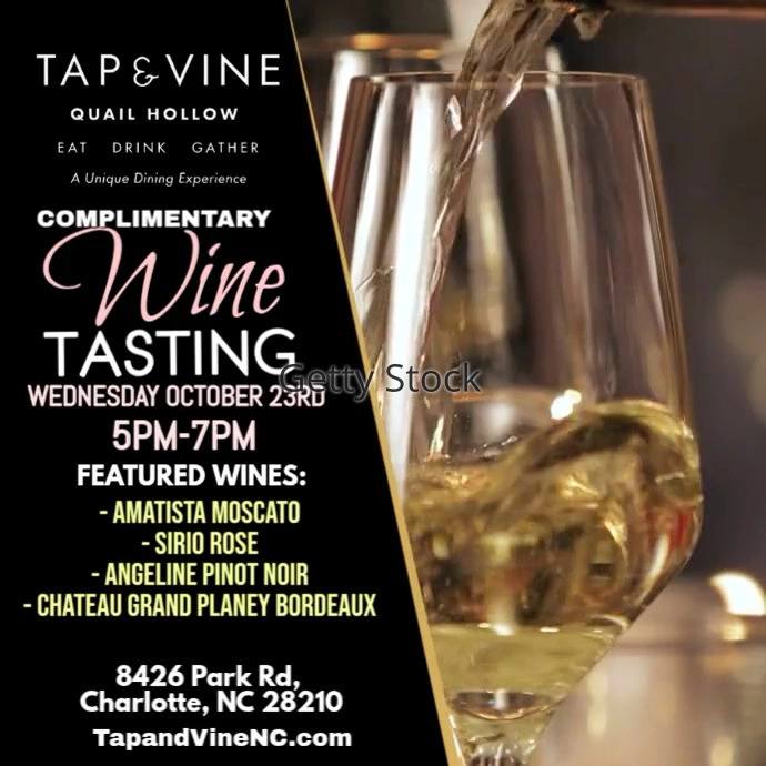 Wine Tasting Event video Template Advert shop | PosterMyWall