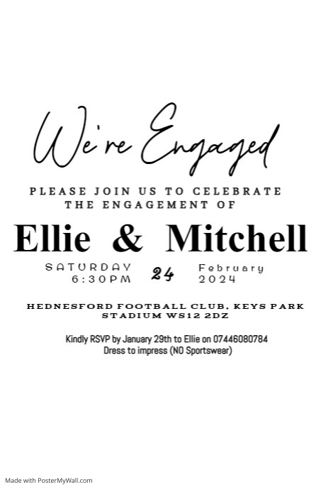 ENGAGEMENT POSTER | PosterMyWall