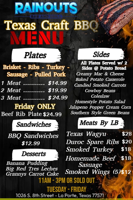Steak Menu Layout Ads | PosterMyWall