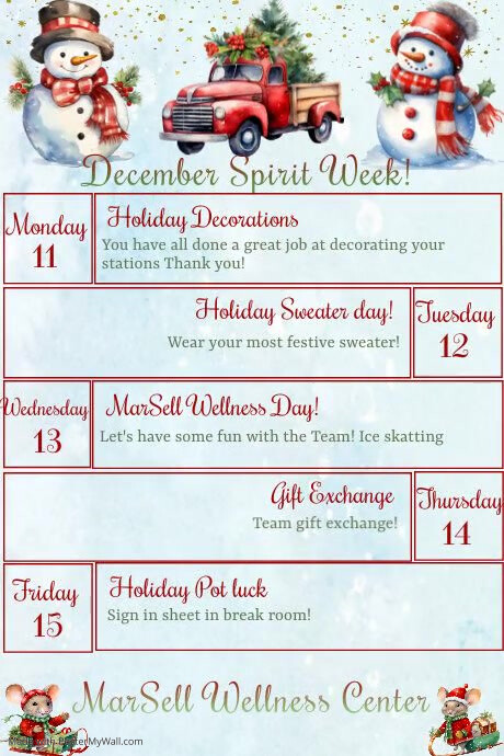 December Calendar by Paula | PosterMyWall