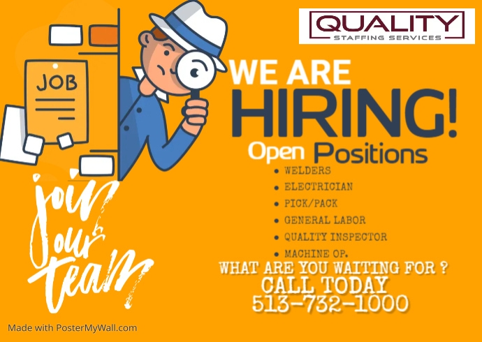 Hiring Ad | PosterMyWall
