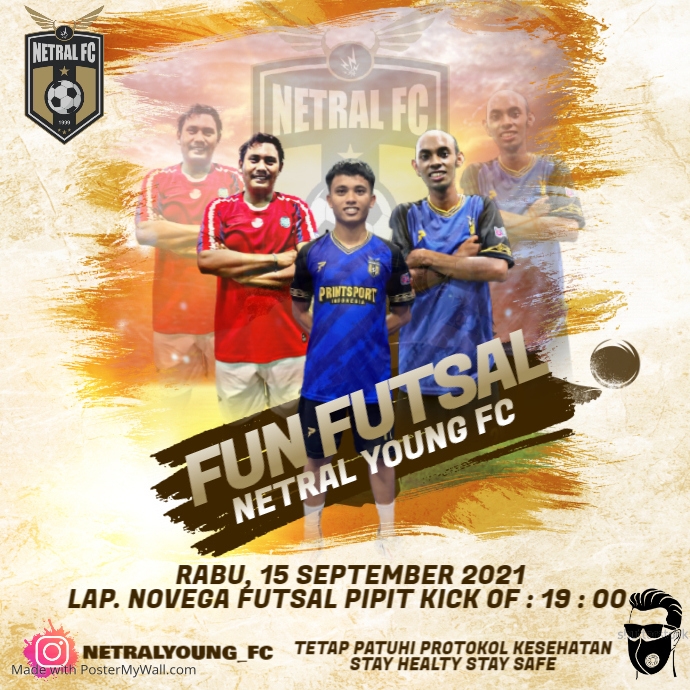 Salinan Soccer Futsal Football Tournament Flyer Poster Template ...