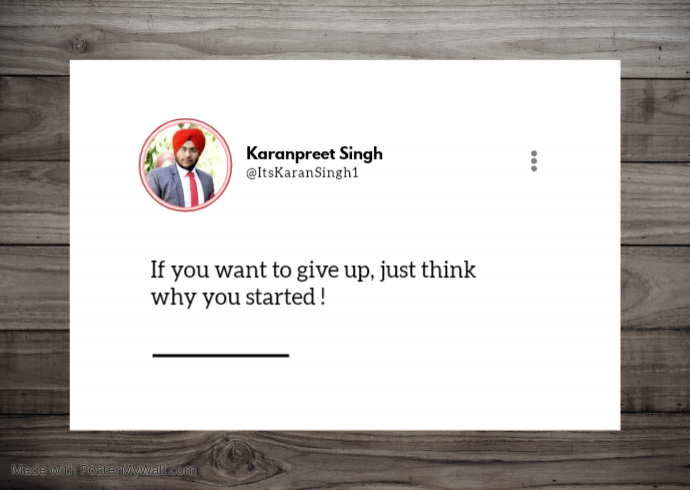 Copy of Karan Quote 1 | PosterMyWall