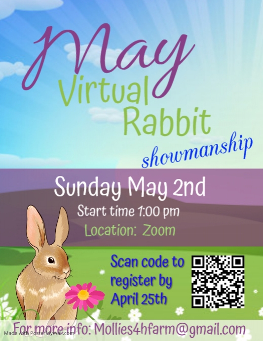 Copy of Virtual Rabbit Showmanship | PosterMyWall