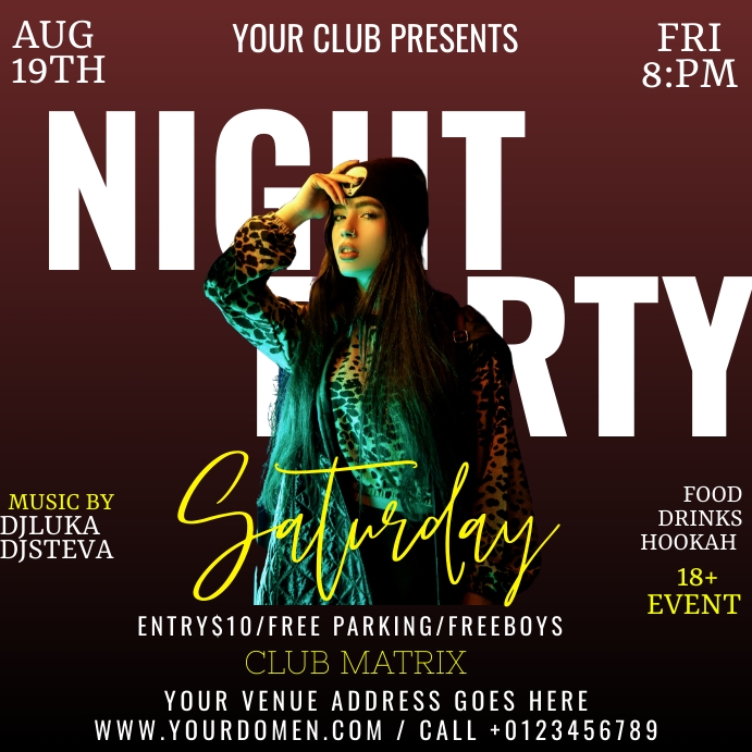 Copy of PARTY night (3) | PosterMyWall