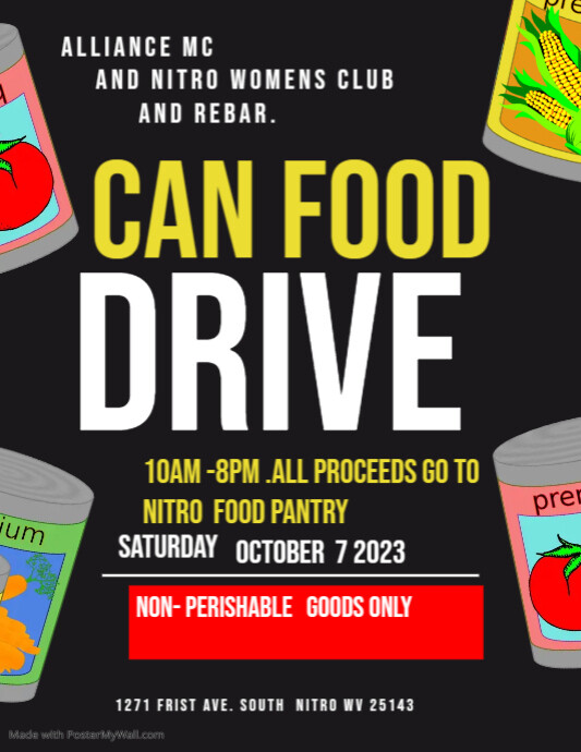 Can food drive | PosterMyWall
