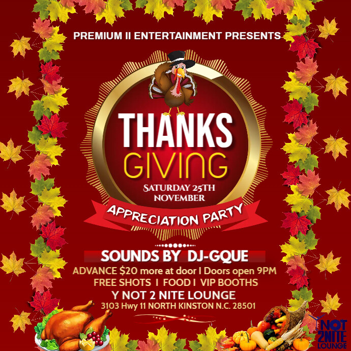Thanks Giving Prem II -2023 | PosterMyWall