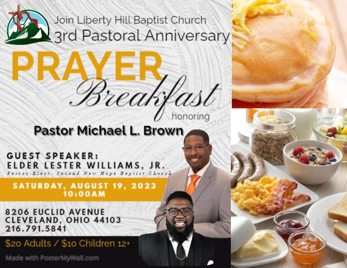 Mens breakfast church event | PosterMyWall