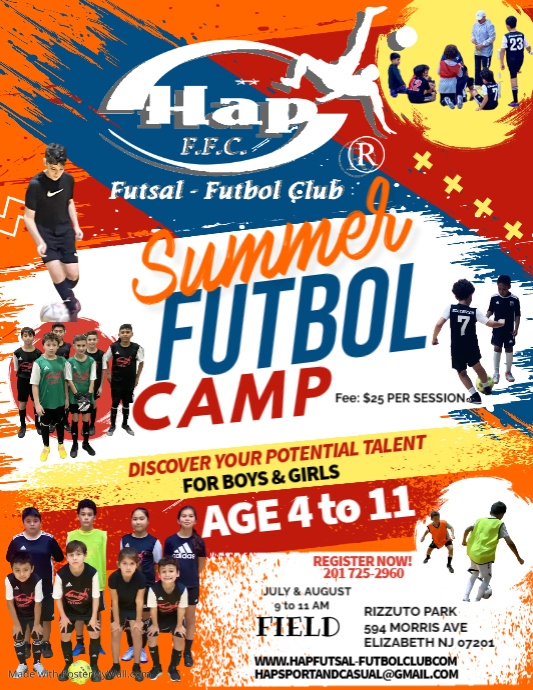 Summer Soccer Camp Flyer Template | PosterMyWall