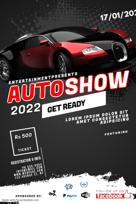 Copy of Auto Show Flyer Template | PosterMyWall