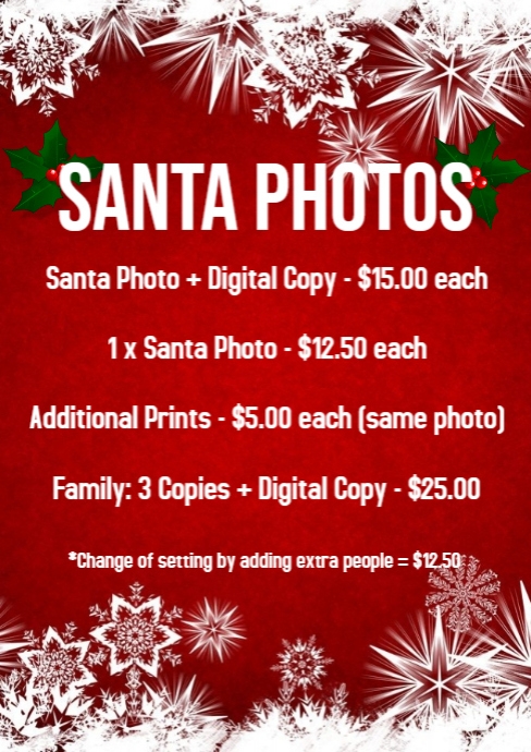 Santa Photo Prices | PosterMyWall