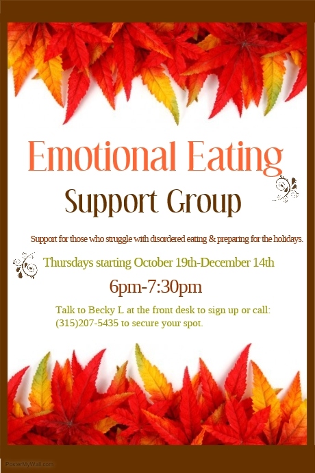 Emotional Eating Group | PosterMyWall