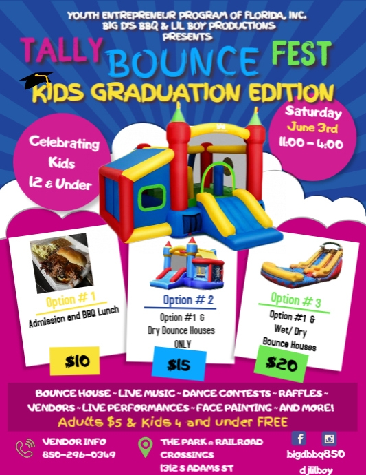Copy of Event and Party Rental Bouncy Castle Flyer Te | PosterMyWall