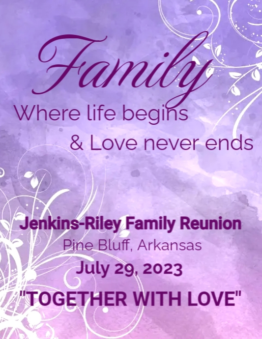 Copy of JENKINS RILEY SOUVENIR BOOK FRONT COVER | PosterMyWall