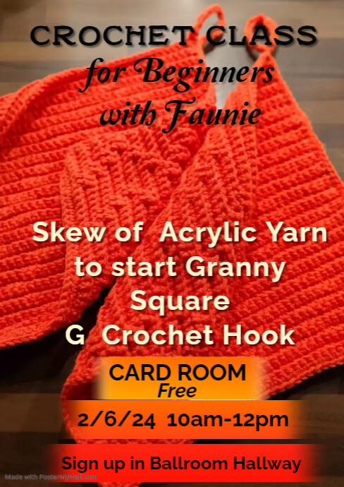 Crochet Classes Ads template | PosterMyWall