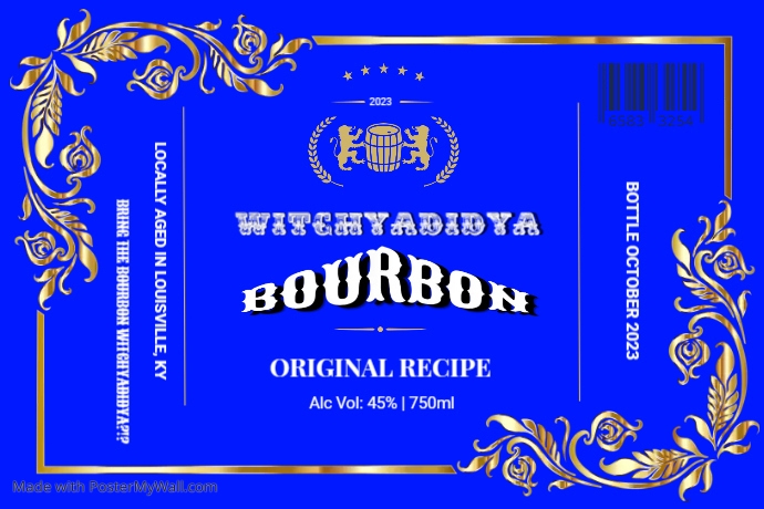 Whiskey Label Custom Design | PosterMyWall