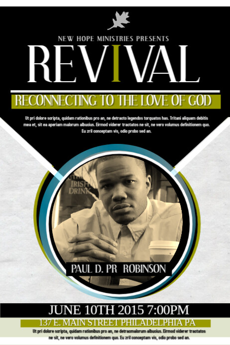 Revival Flyer Template | PosterMyWall