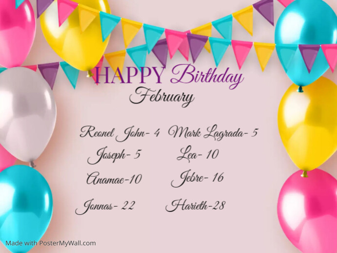 Copy of Birthday Template | PosterMyWall