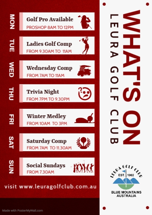 what's on this week pub calendar template des | PosterMyWall