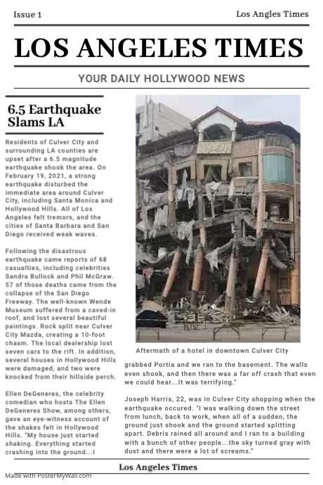 Copy of Conventional Newspaper Layout | PosterMyWall