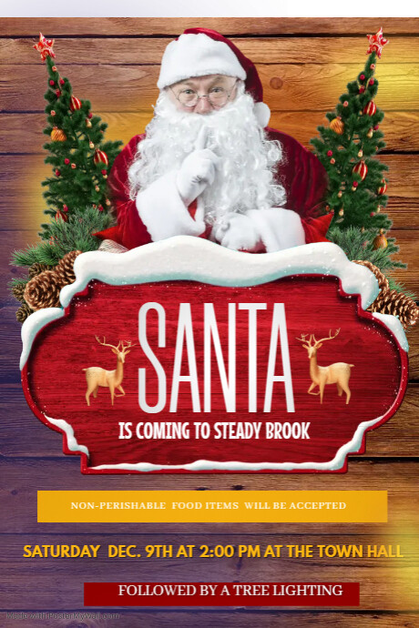 Santa is here | PosterMyWall